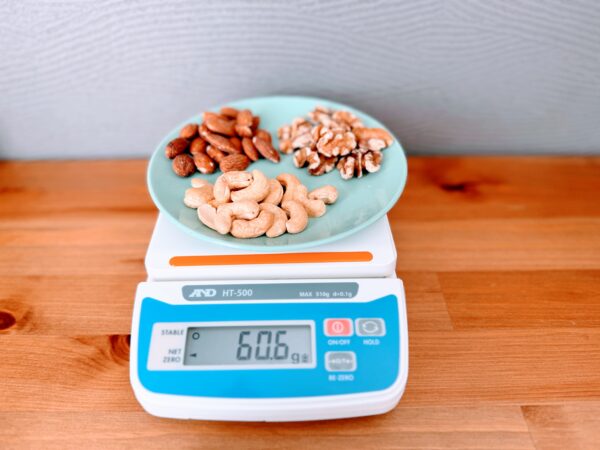 10g・20g・60gのミックスナッツはどれくらい？種類ごとに計測！｜Kojimatome