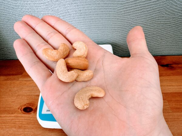 10g・20g・60gのミックスナッツはどれくらい？種類ごとに計測！｜Kojimatome